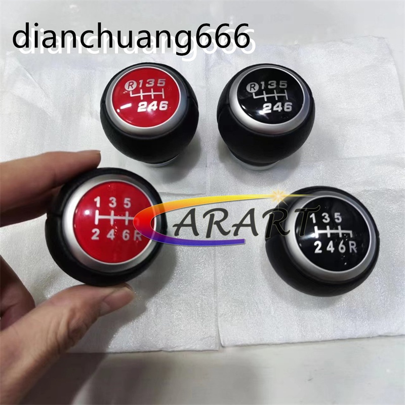 New High Quality Leather Manual 6 Speed Gear Stick Shifter Lever Shift ...