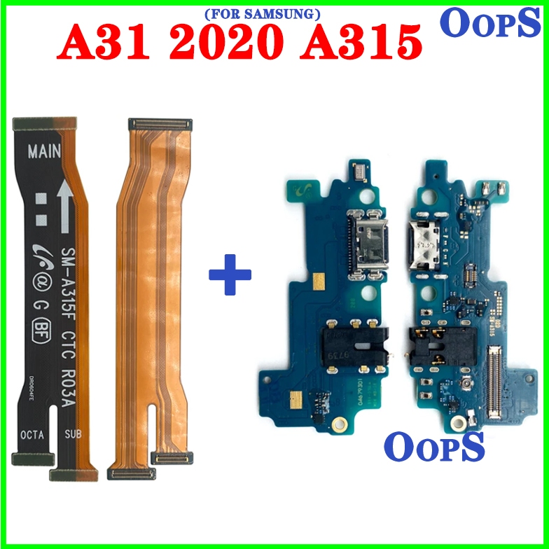 Main Board Charging Connector Flex For SAMSUNG A31 2020 A315 Mother ...