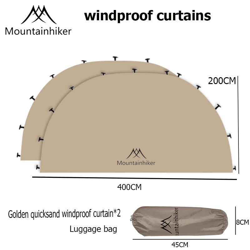 MOUNTAINHIKER Dome Shelter Tarp Door Cloth Door Mesh Net PU3000 Silver ...