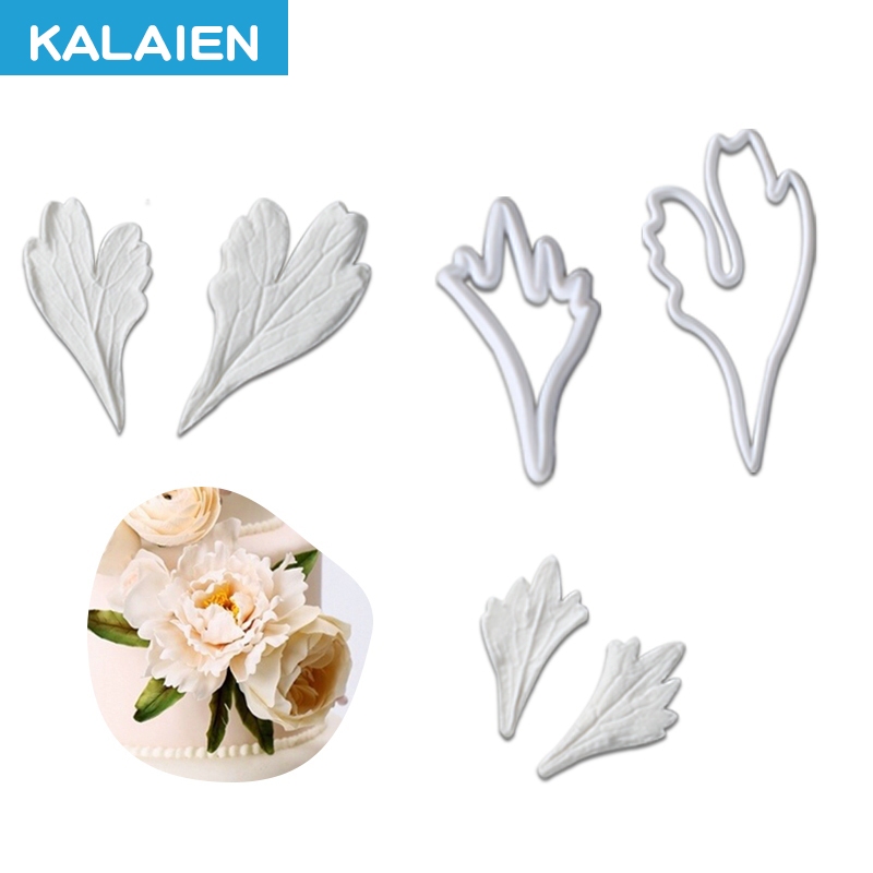 KALAIEN 6pcs Buttercup Flower Fondant Flower Mould Petal Silicone Mould ...
