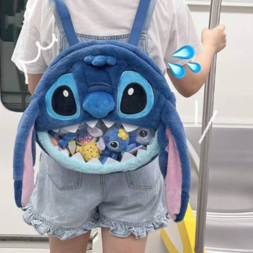 Original Cartoon Stitch Backpack Plush Large-Capacity Hot-selling ...