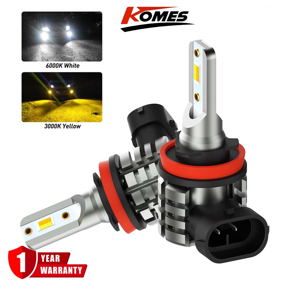 25W 4000LM LED Fog light,H11 9005/HB3 9006/HB4,Gold Yellow/Pure White ...