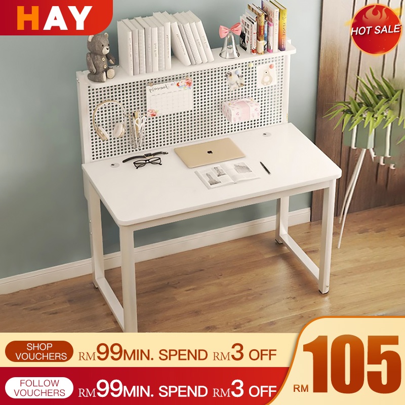 Computer Table Student Study Desk With Book Shelf Study Table With ...