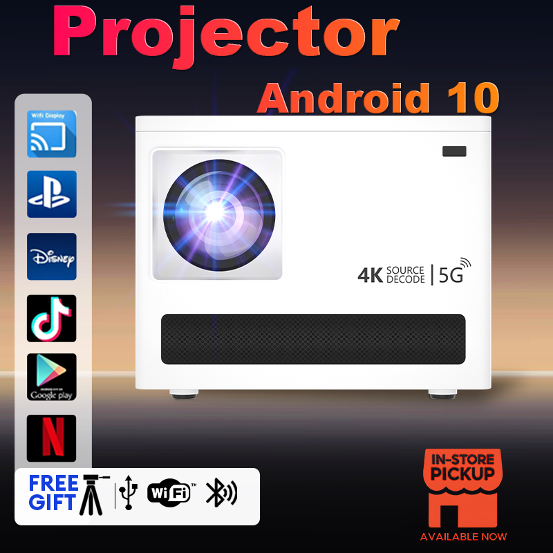 Mini Projector 4K Portable Projector For Phone WIFI Projector Android ...