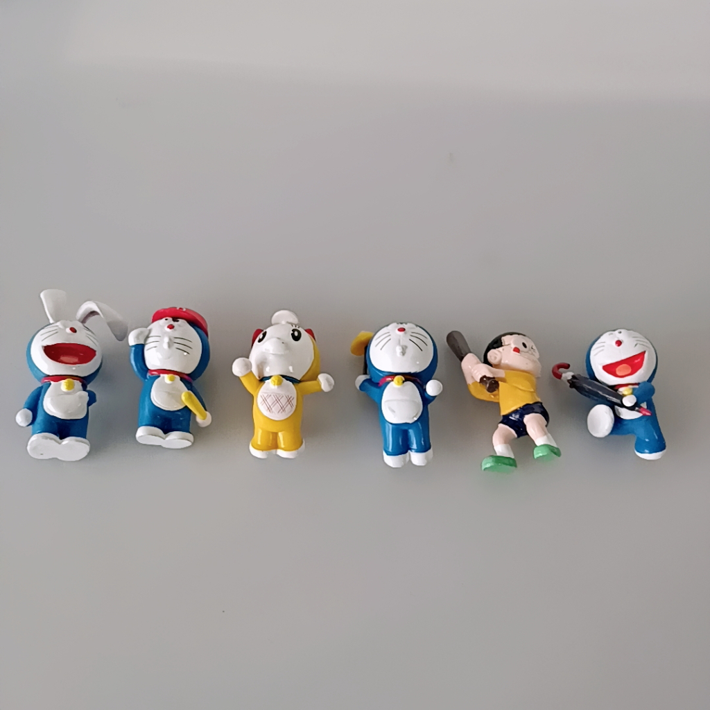 6Pcs/Set 5cm Creative Micro Garden Landscape Decoration Doll Doraemon ...