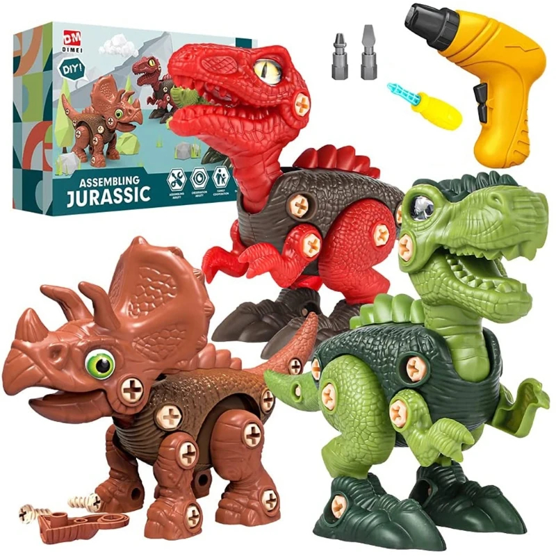 Electric Drill Disassembly Assembly Dinosaur Set for Disassembly ...