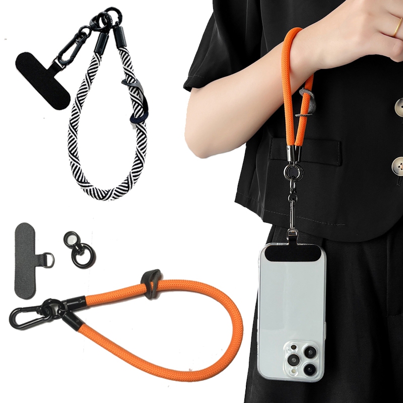 1pc 8mm 35cm 13.8inch Mobile Phone Wrist Rope Multifunctional Short ...