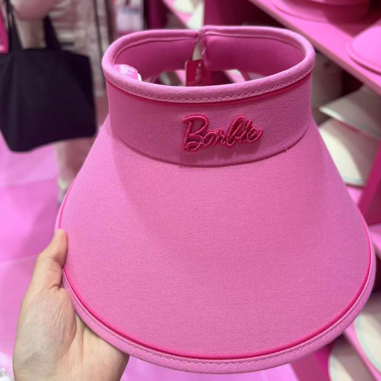 MINISO x Barbie Sun Shining Series Wide-Brimmed Hollow Top Hat Sun Hat ...