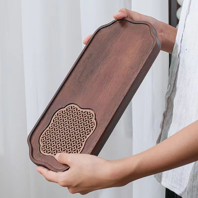 Walnut Tea Tray High-End Small Dry Brew Table Log Household Kung Fu ...