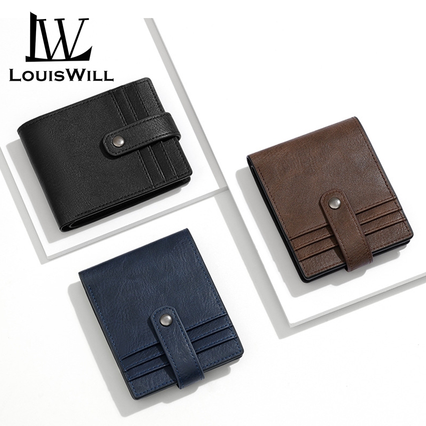 LouisWill Men Wallet Soft PU Wallet Business Wallets High Quality PU ...