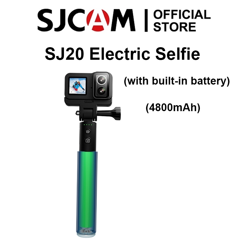 SJCAM SJ20 Action Camera electric selfie stick Universal version/4800mAh selfie stick with built ...