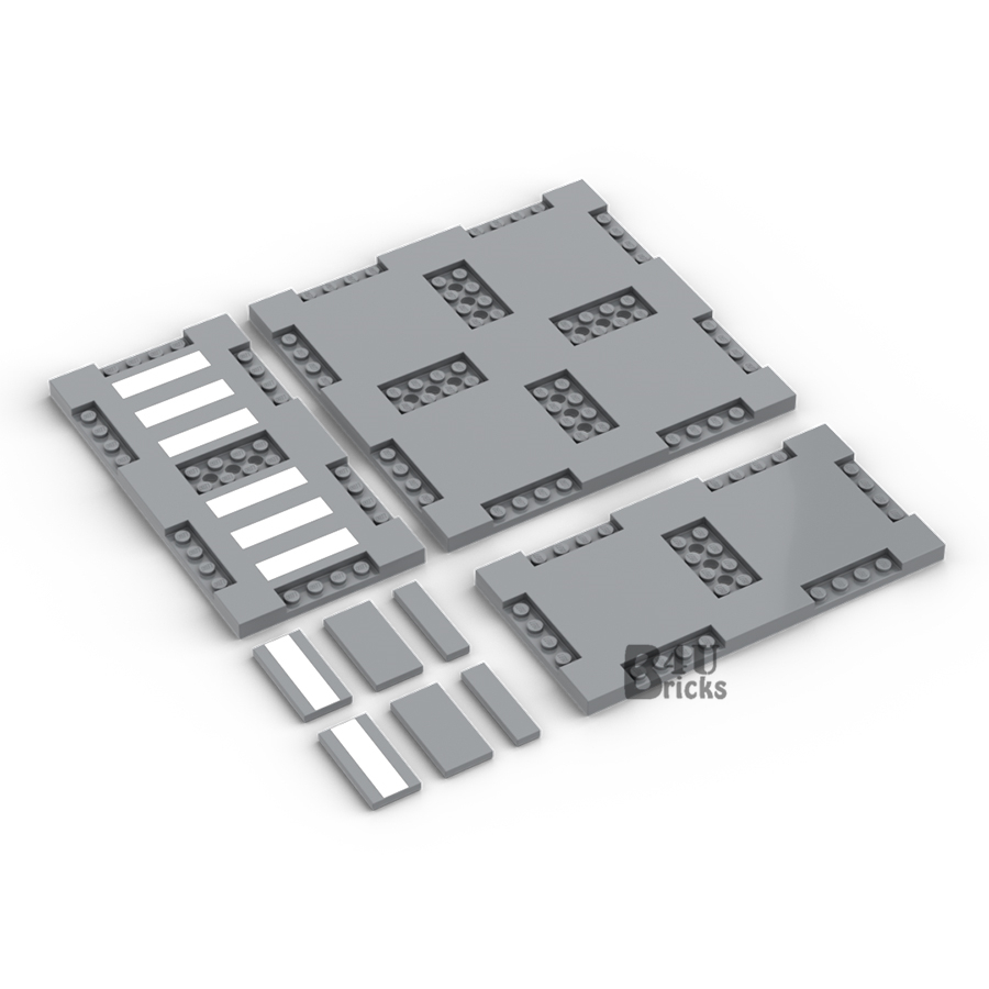 4Ubricks MOC Road Plates Building Blocks 60304 Bricks Baseplate, DIY ...