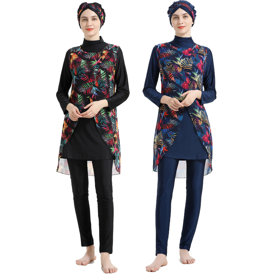 Muslim Swimwear Women Swimming Suit With Cap Islamic Muslimah Lady ...