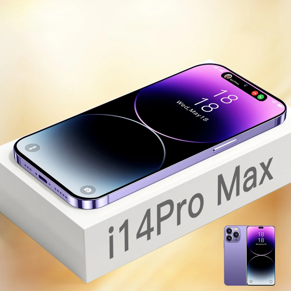 New i14 Pro MAX Android Smartphone 16GB+512GB Dual SIM Original Phone ...