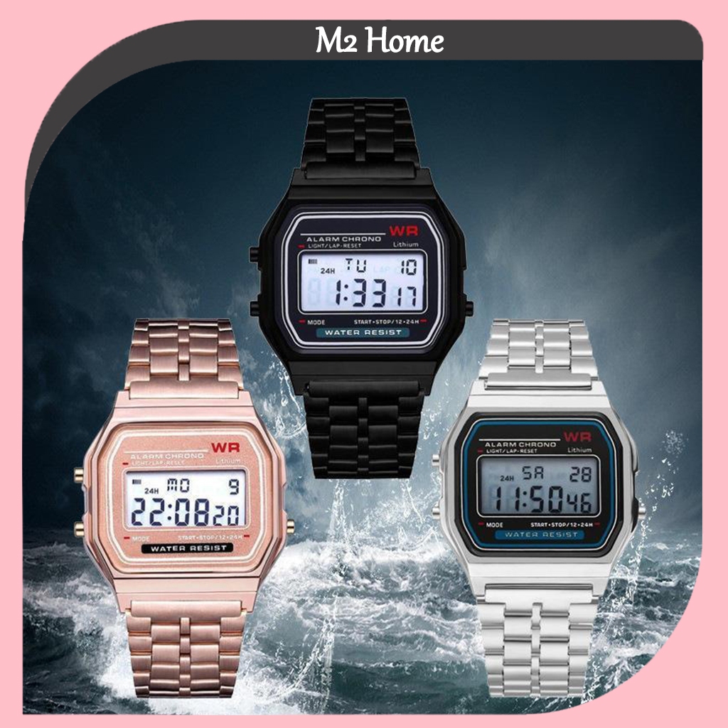 Fashion New Electronic Metal Watch Steel Band Watch Ultra-thin ...