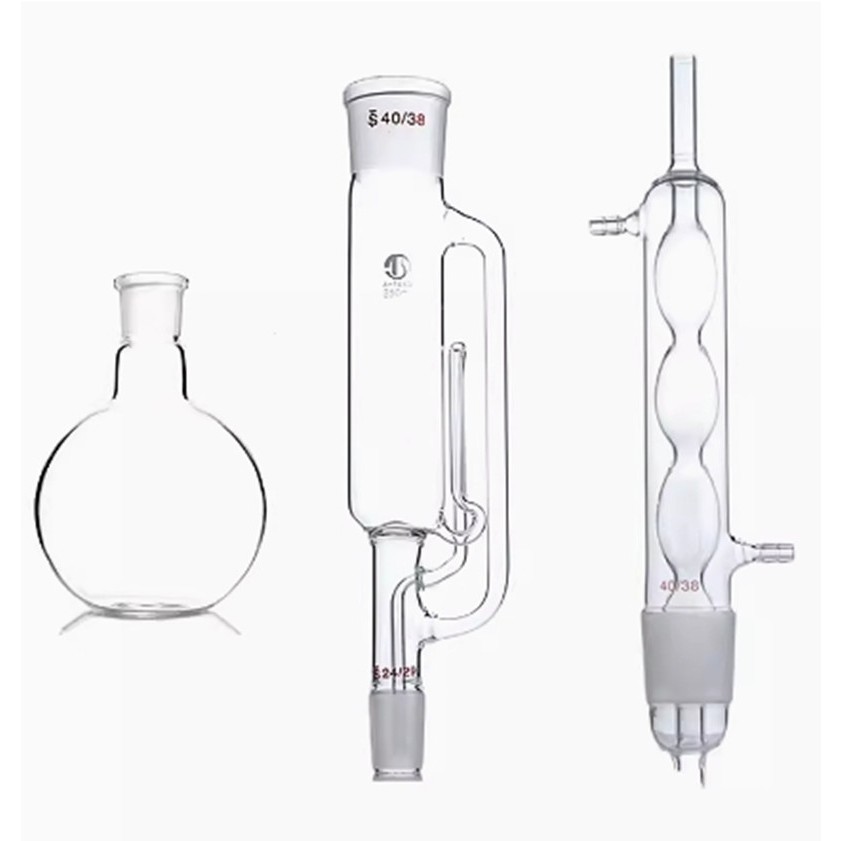 500ML Borosilicate Glass Soxhlet Extractor Lab Glassware Flask Tube ...