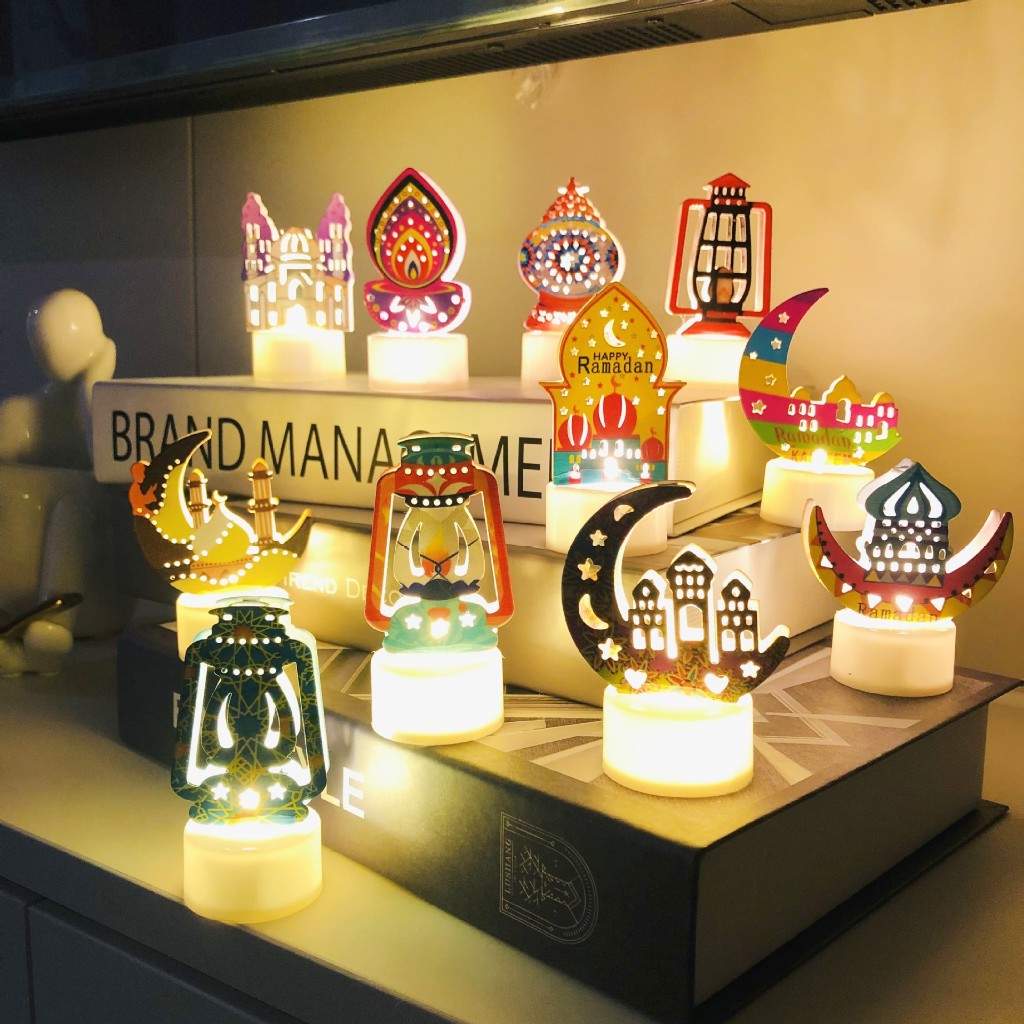 2024 Muslim Eid al-Fitr Candle Lamp LED Light Hari Raya Holiday ...