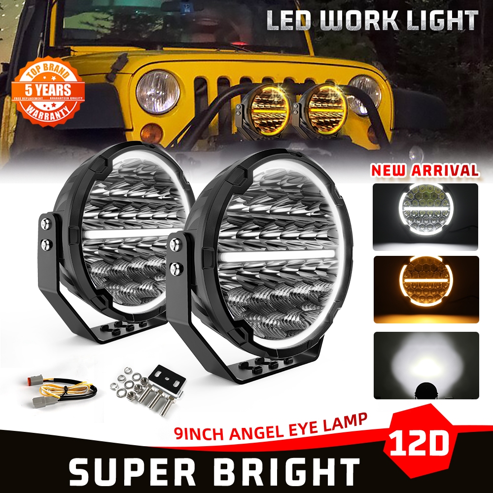 CO LIGHT 9" INCH Round LED Work Light Spot Flood Combo Driving Lights ...