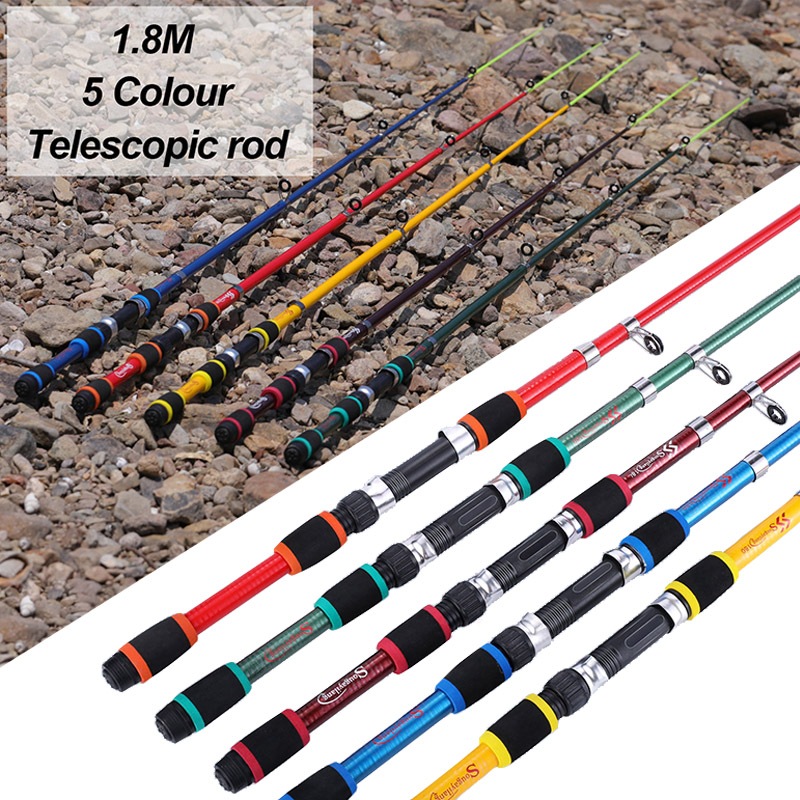Sougayilang 180cm fishing rod Ultralight collapsible fishing rod Eva ...