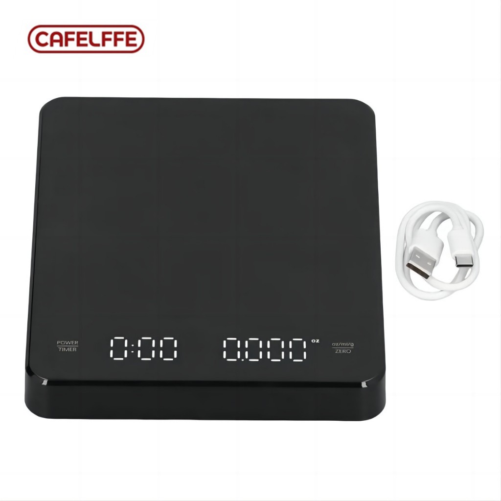 Cafelffe Mini Digital Coffee Scale with Timer, 3 kg/0.1 g High ...