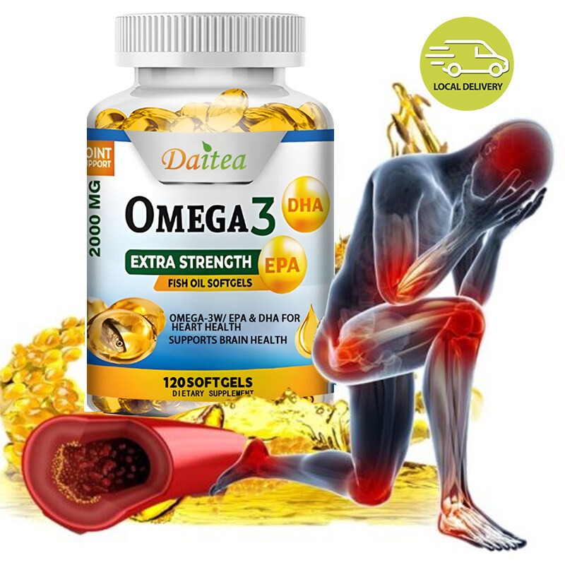 Daitea Omega-3 Supplement - Contains DHA and EPA To Support Brain ...