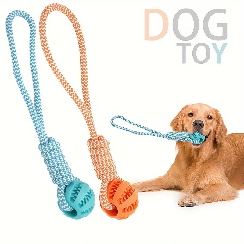 Pet Chew Toy, Pet Dog Puppy Cotton Rope Leakage Food Ball, Molar Teeth ...