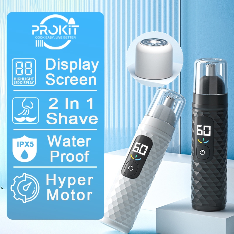 Led Digital Display Rechargeable Shaver Man Nose Hair Trimmer Epilator ...