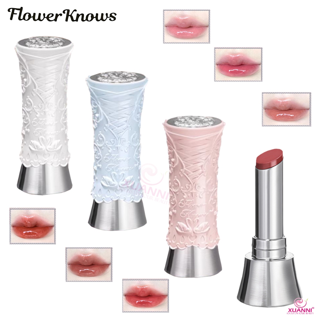 现货 Flower Knows Swan Ballet Series Shine Lipstick High Pigmentation Lip ...