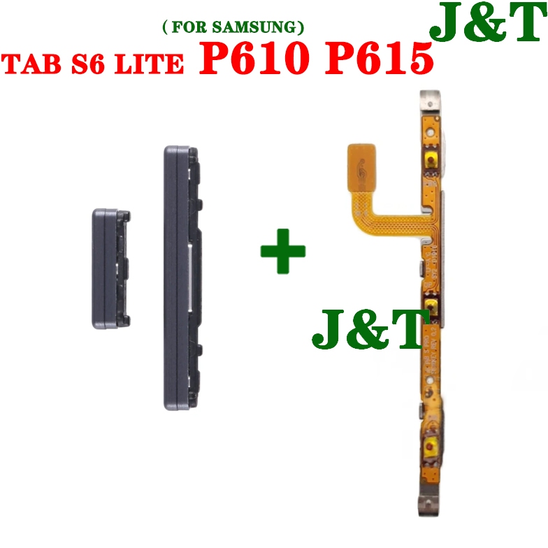 Power On Off button Flex For Samsung Tab S6 Lite P610 P615 up down Side ...