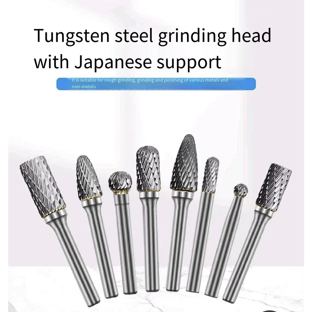 8pcs tungsten steel tungsten carbide rotary files set handle 6mm high ...