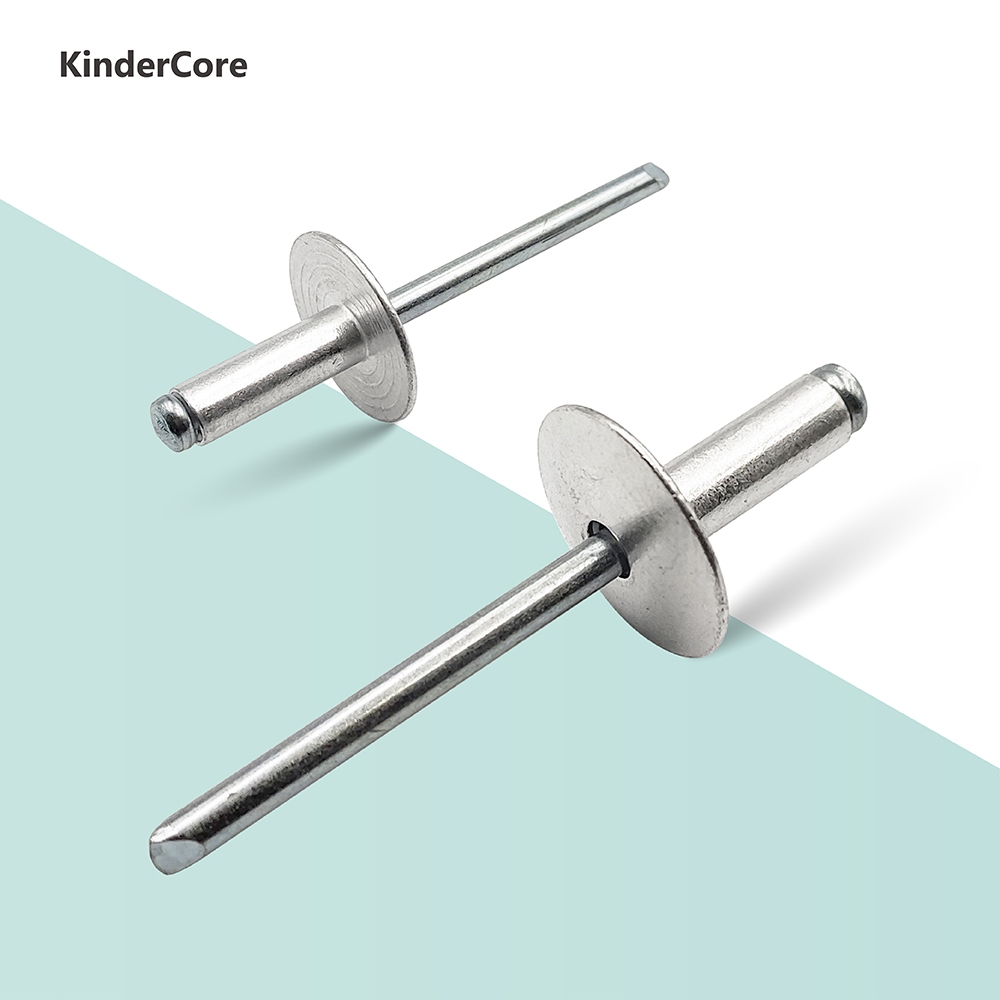 Large Head Aluminum Steel Split Rivets,Large Cap Open End Aluminum ...