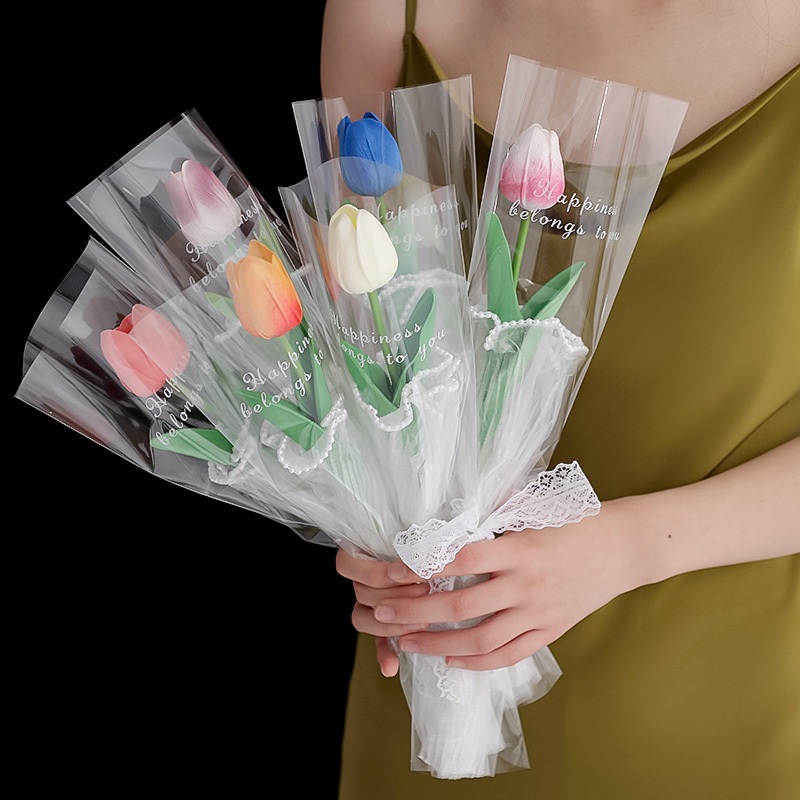 1pc Artificial Tulip Flower Decorations Photography Props Wedding Home ...