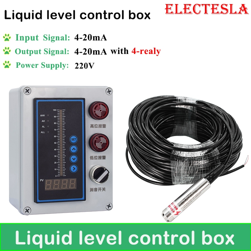 4-20MA input type liquid level transmitter level sensor static pressure ...