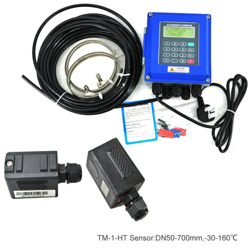 TUF-2000B Wall Mounted Clamp On Ultrasonic Flowmeter RS485 MODBUS ...