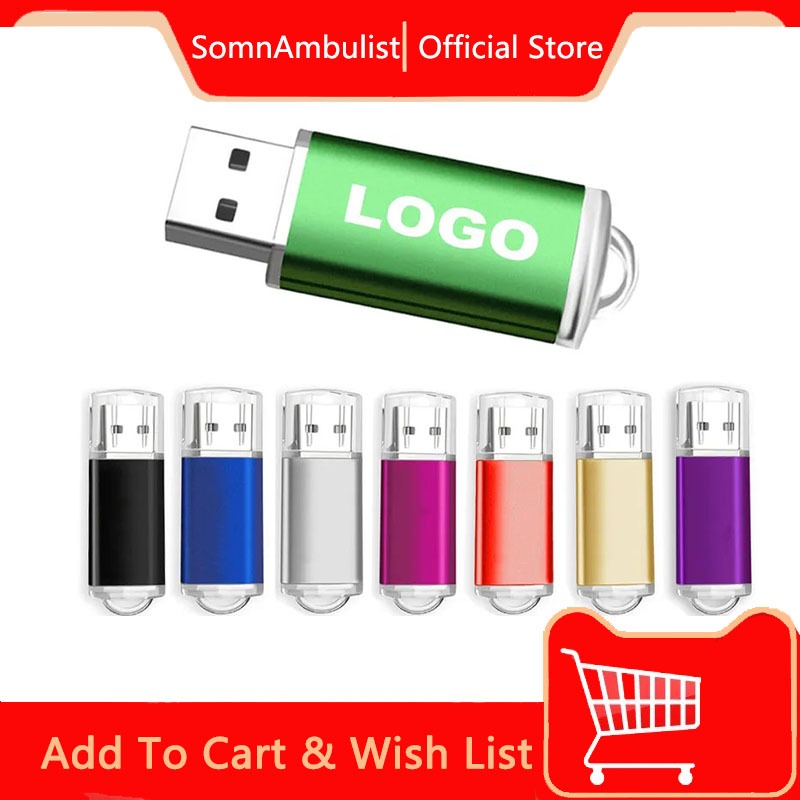 Free Customized Trademark Original Metal U Disk 1GB 2GB 4GB 8GB 16GB ...