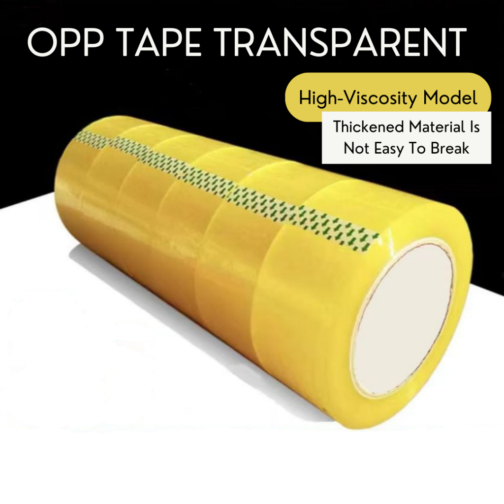 Transparent Opp Tape 48/60/72mm x 90yards x 43mic | Shopee Malaysia