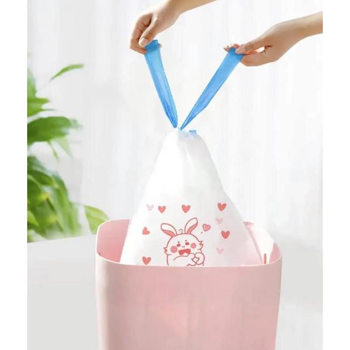 Printed drawstring garbage bag, used in hotel offices, large capacity ...