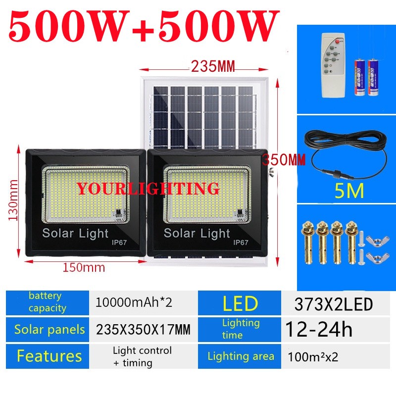 Lampu solar outdoor 5000w outdoor lighting solar light IP67 waterproof ...