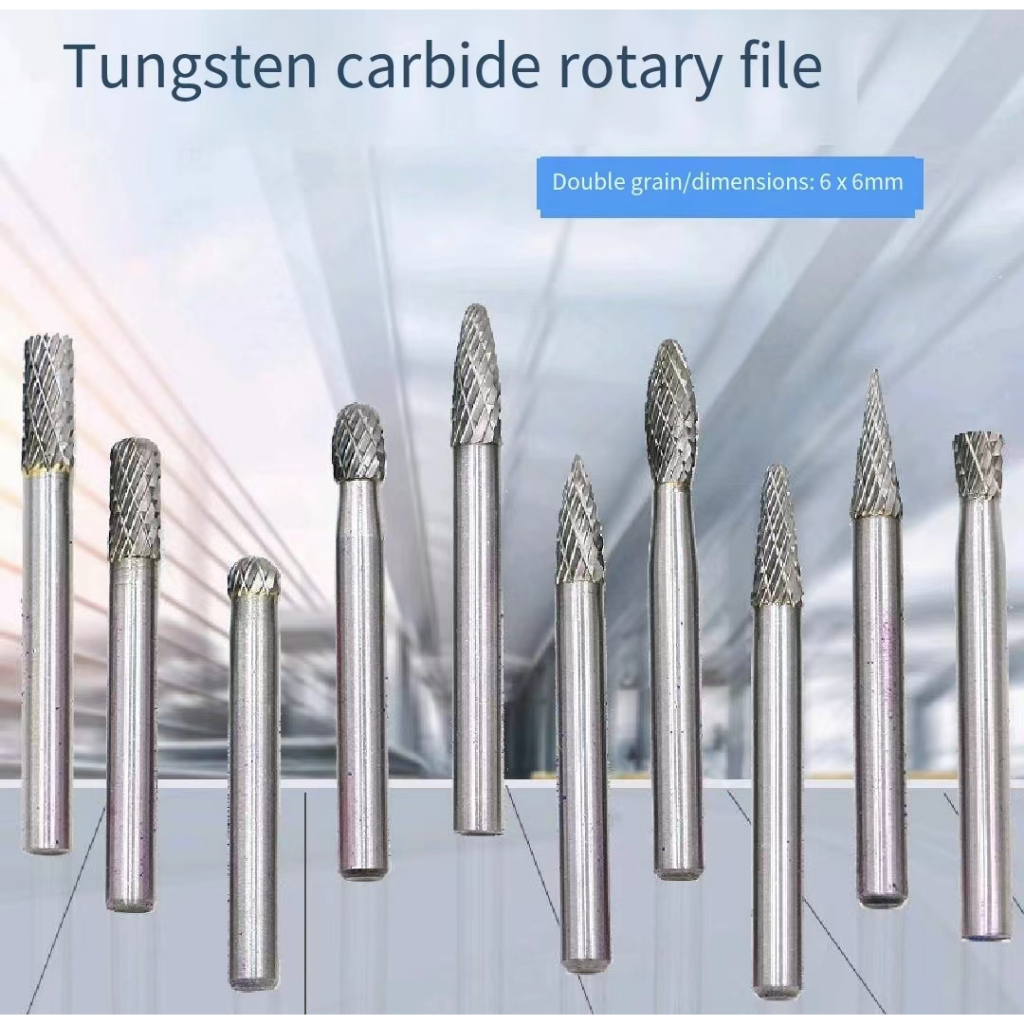 10pc /set6*6Head Tungsten carbide Burrs for Rotary Drill Carbide Rotary ...