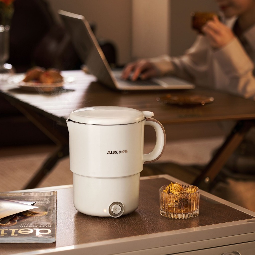 800ml Folded Electric Kettle Portable Cooking Pot Multicooker Travel ...