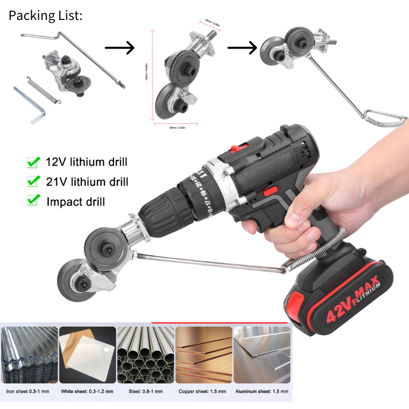 [Fast delivery] Electric Drill Metal Plate Auxiliary Cutter 0.8mm Metal ...