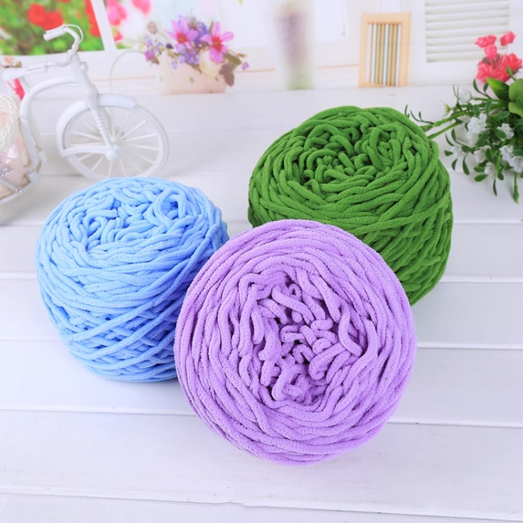 ️175g Soft Silk Milk Cotton Yarn Thick Yarn Knitting Wool Crochet Yarn ...