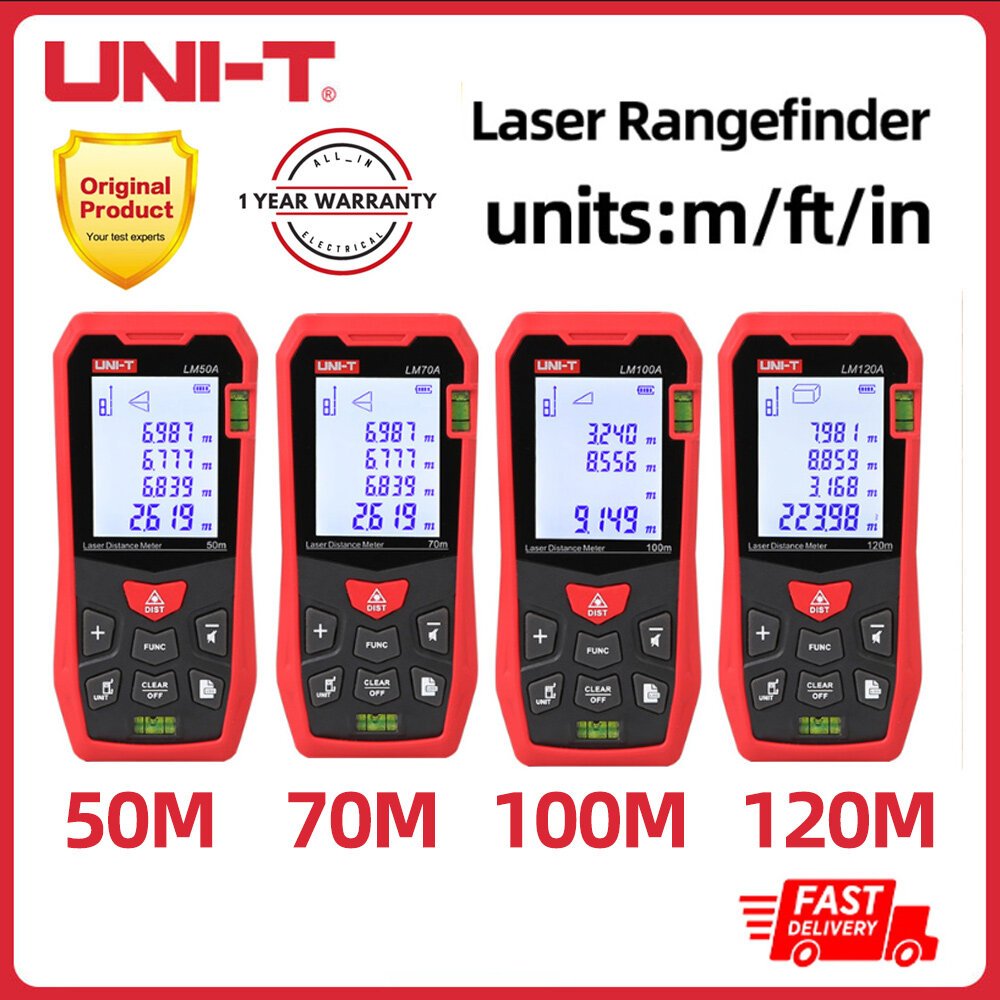 [products ready]UNI-T laser measuring 50m/70m/100m/120m laser small laser measuring device ...