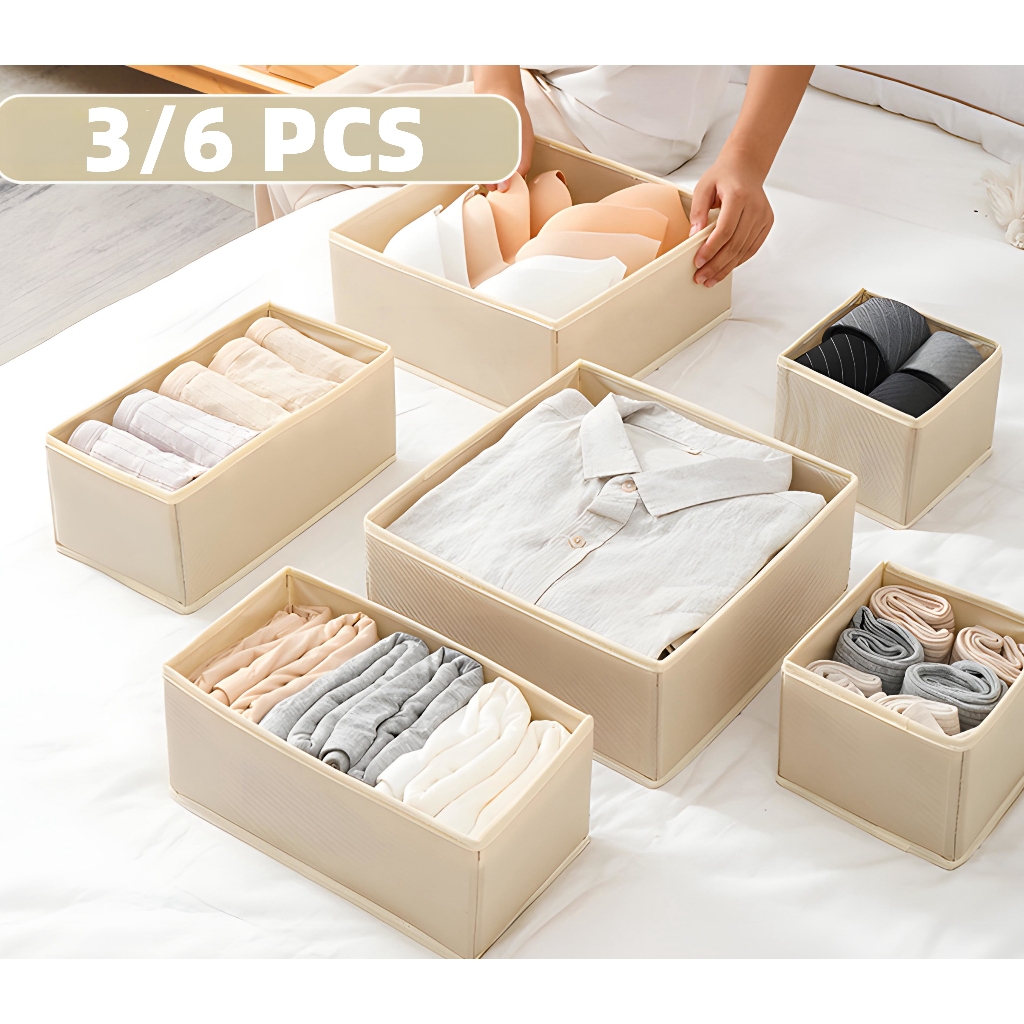New Style Foldable Clothes Organizer Storage Box Underwear Bra Socks ...