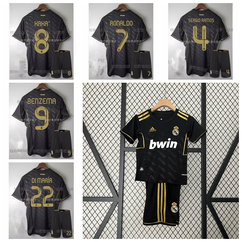 2011-12 Season Real Madrid Retro Away Football Kids Jersey Kit Ramos ...