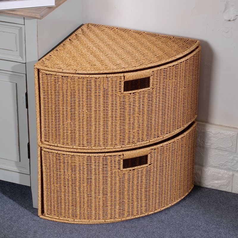 FREE Shipping WindSing Poly-Wicker Corner Storage Bin Rattan Storage ...