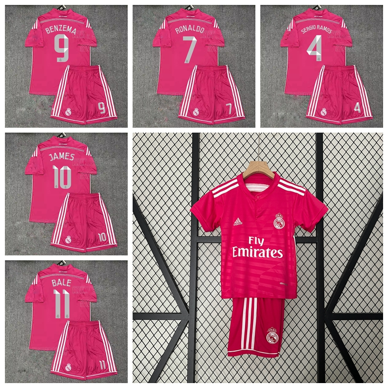 2014-15 Season Real Madrid Retro Away Football Kids Jersey Kit Ramos ...