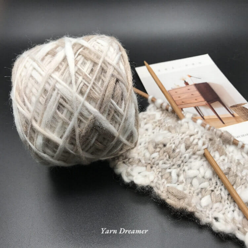 3 Colors - Fancy Chunky Yarn Big Belly Wool Yarn Black Thick Yarn Grey ...