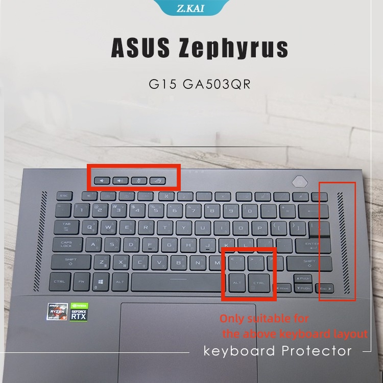 ASUS ROG Zephyrus Gaming Protector Skin Case Dustproof Silicone ...