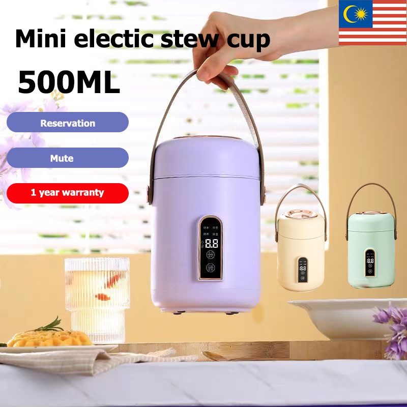 Portable Health Electric Stew Pot 500ML Electric Stew Cup Small Office ...